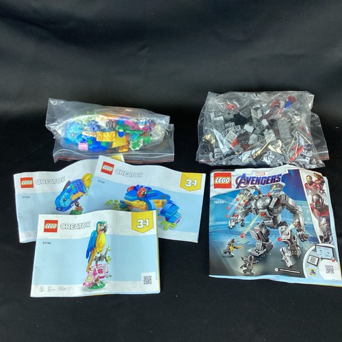 Lego Creator 3 in 1 Set 31136 & Marvel Avengers Set 76124 *NO BOXES*(2C ...