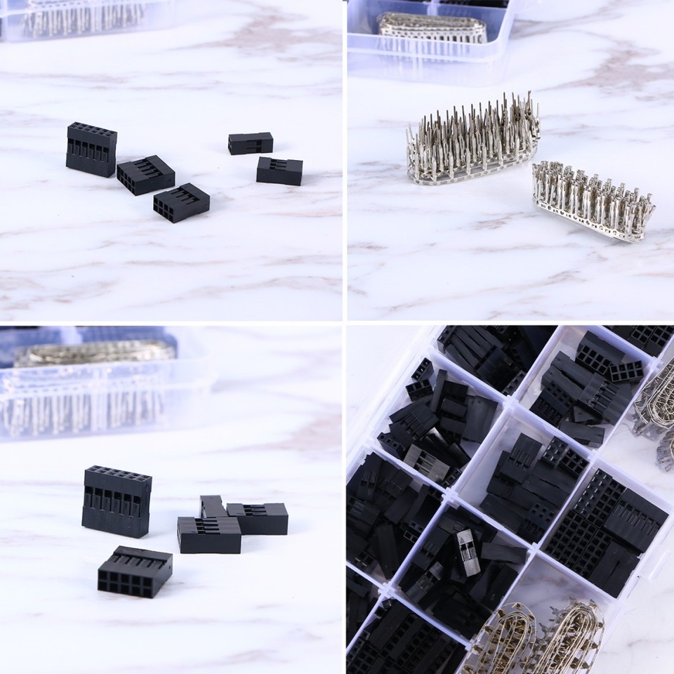 620 Pcs Electrical Connector Kit Wire Header Pin Connectors Housing ...