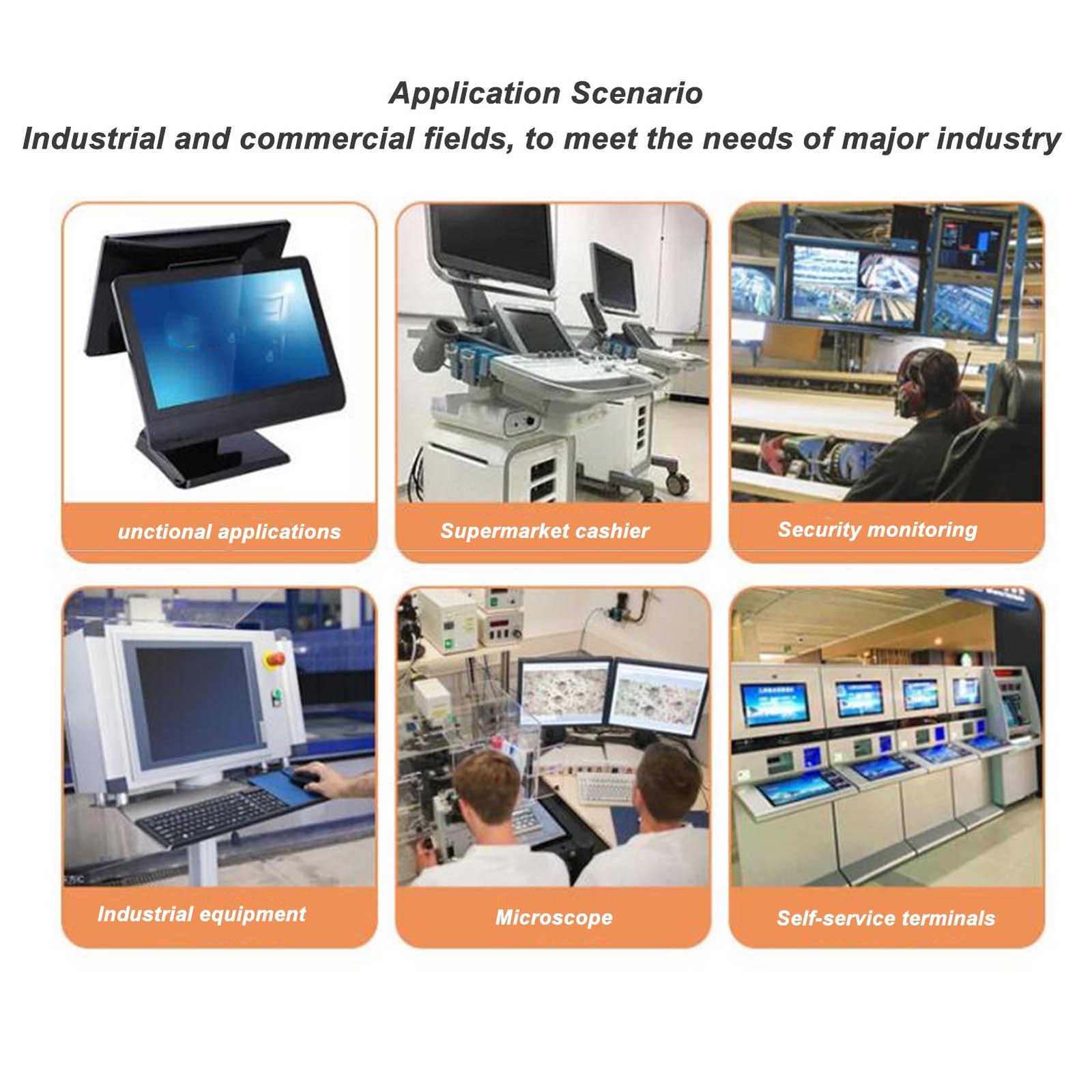 8 Inch Touchscreen Monitor Widescreen 16:9 1280x720 Waterproof Monitor ...