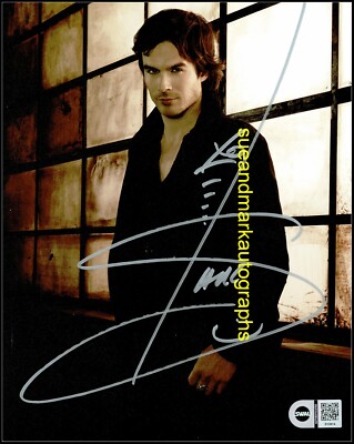 Ian Somerhalder Vampire Diaries Damon Salvatore Autograph Signed UACC ...