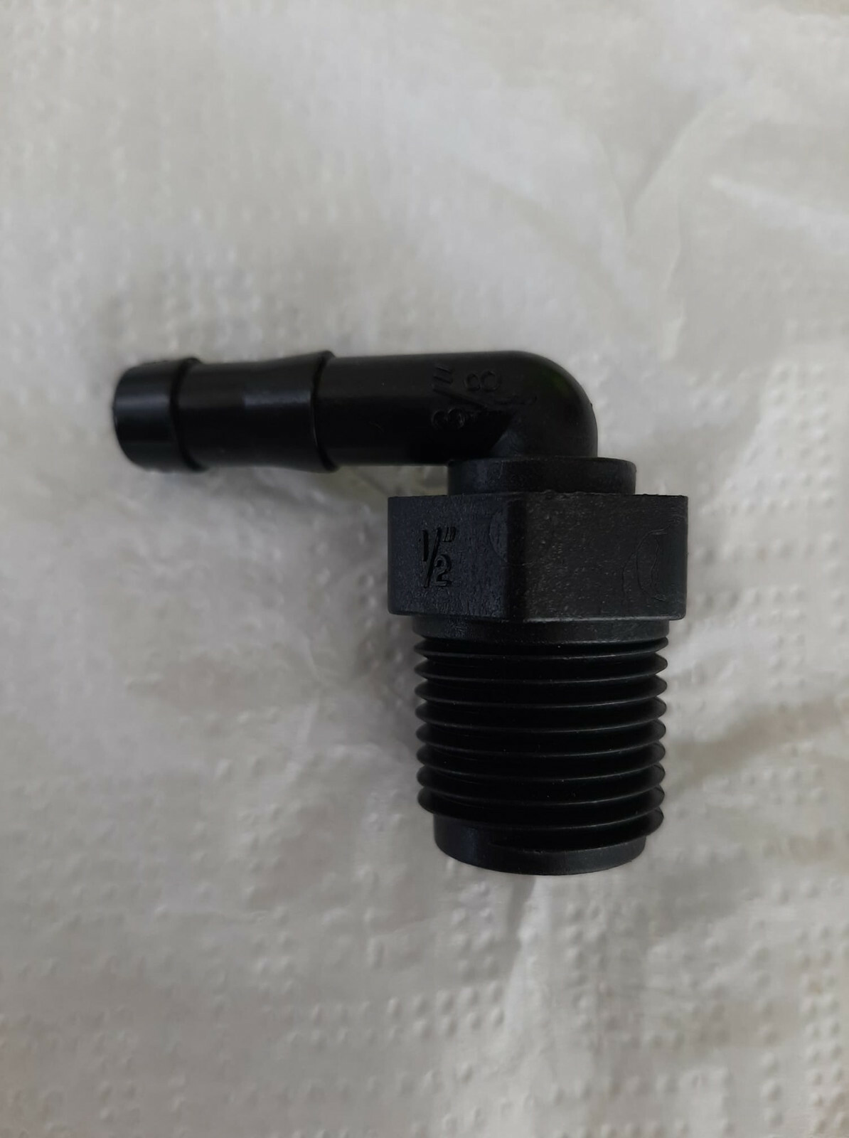 Banjo HB050-038 Polypropylene Hose Fitting, 90 degree 1/2" NPT Male x 3 ...