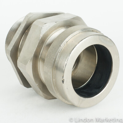 BiCon FP Cable Gland, 2-1/2" NPT x 2" double compression, 316 stainless ...