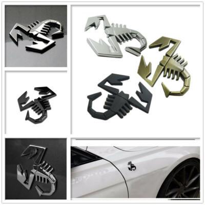 Scorpion Car Body Emblem Badge Metal Decal Logo Cool Sticker 3D Motor ...