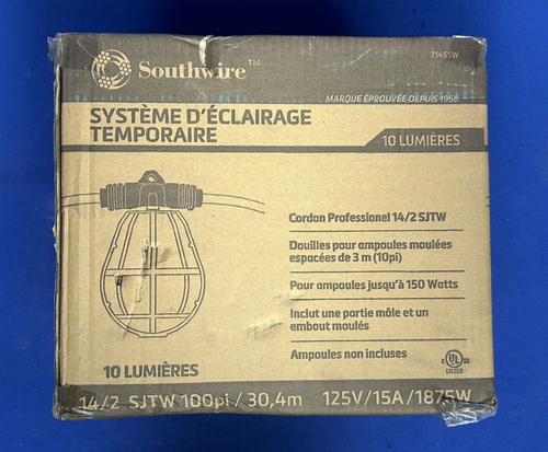 Southwire Incandescent String Light 100ft 10 light Spots 7145SW | eBay