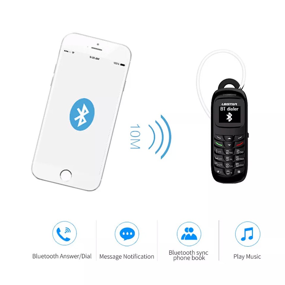 L8STAR BM70 Mini Cell Phone Telephone Bluetooth Dialer GSM Smart Phone ...