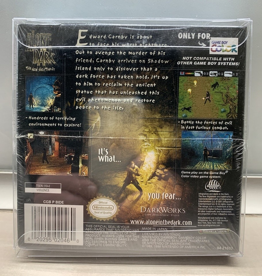 Nintendo Gameboy Color GBC Alone In The Dark The New Nightmare Brand ...