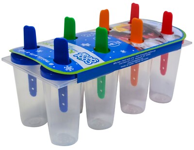 Cool Gear 8 Molds with 8 Caps Ice Pop Tray NEW | eBay