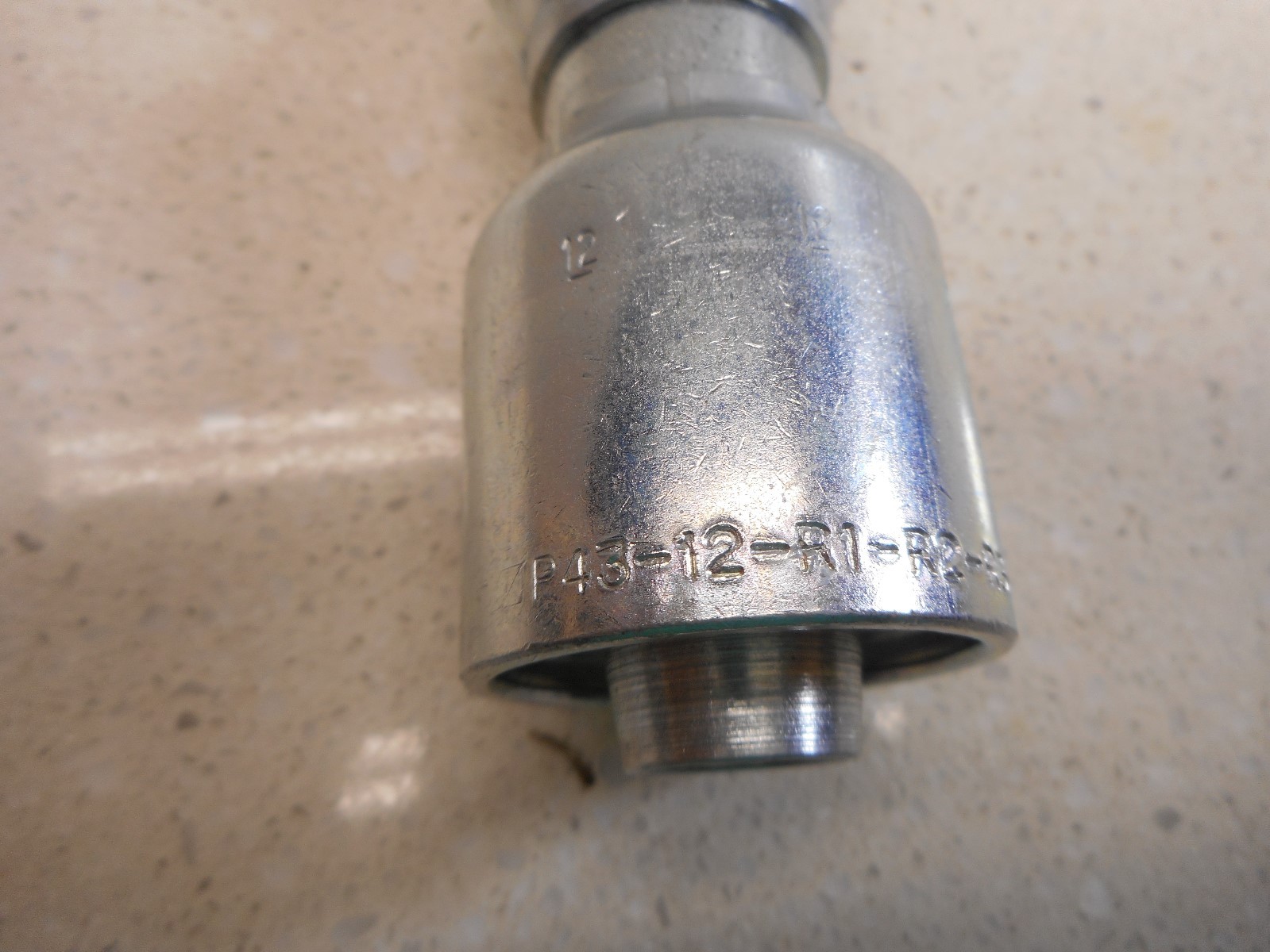 P43-12 R1, R2, R3, R4 Parker Hydraulic Swivel NEW Fitting For Hose Line ...