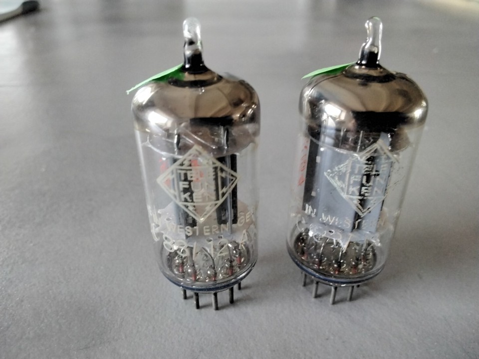 2x Telefunken ECC83 12AX7 smooth plate , diamond ,Audio Tube Rare | eBay