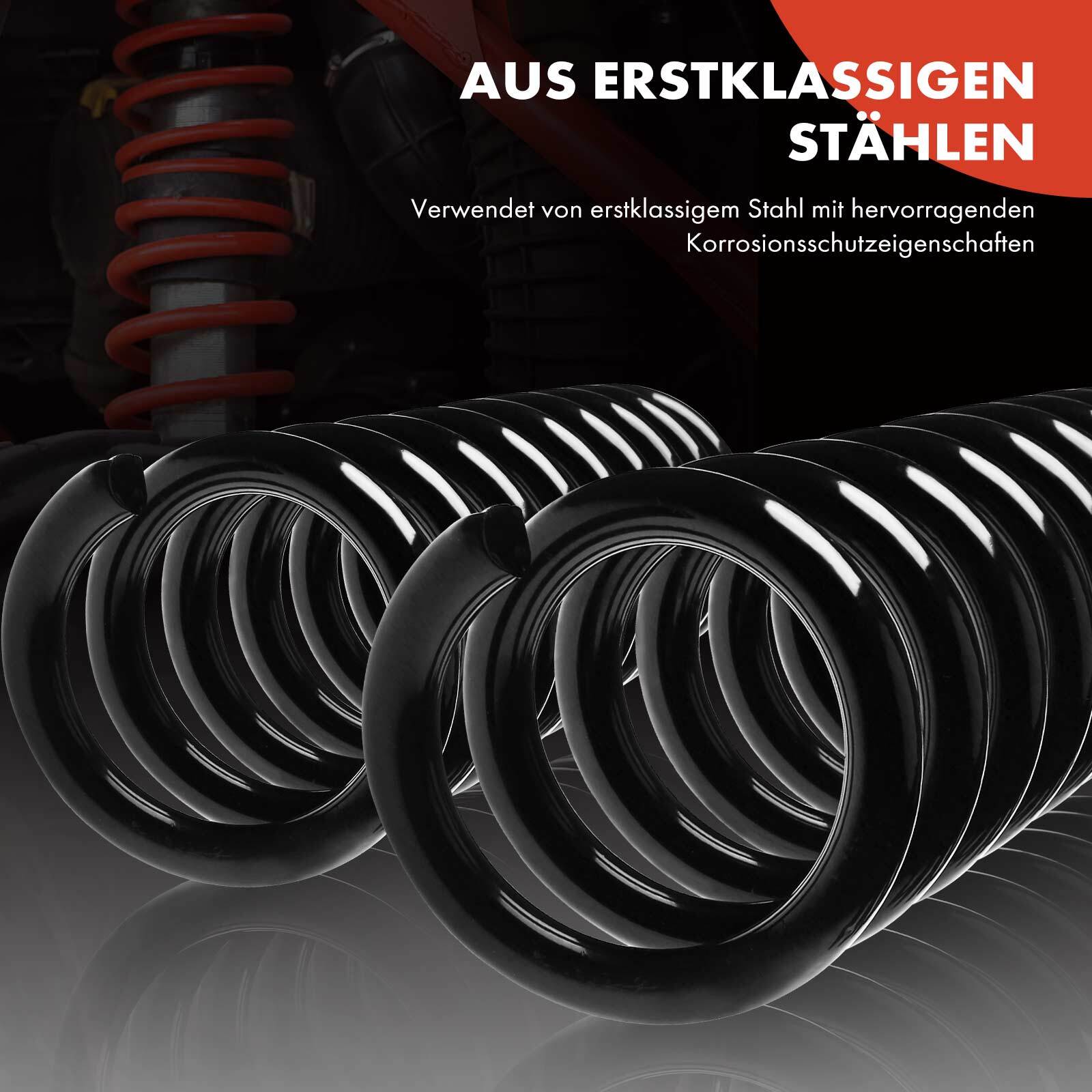 2x Federn Fahrwerksfeder Vorne Links Rechts für Jeep Grand Cherokee IV ...