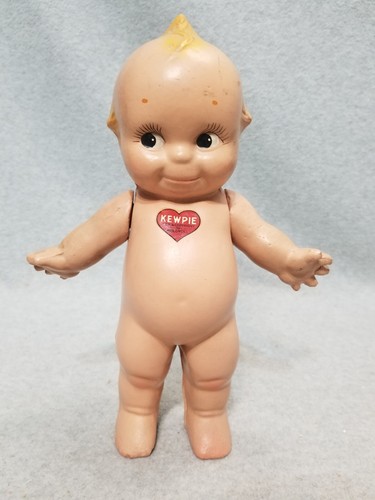 11" antique composition Rose Oneill Kewpie Doll 1930s with red heart ...