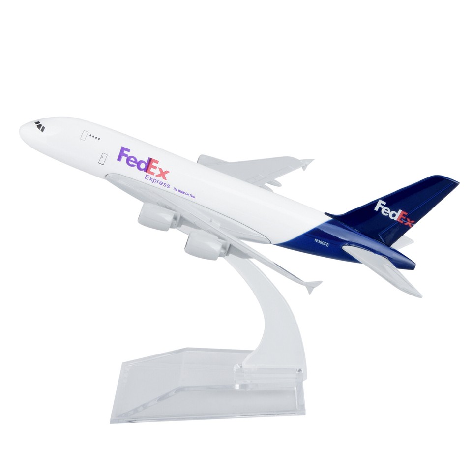 1/400 For Fedex A380 Airplane Model Diecast Transportation Plane ...