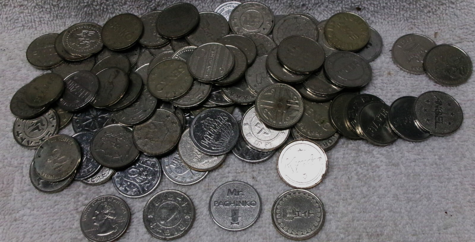 ** LOT of TEN (10) different - PACHINKO GAMING TOKENS - Great Starter ...