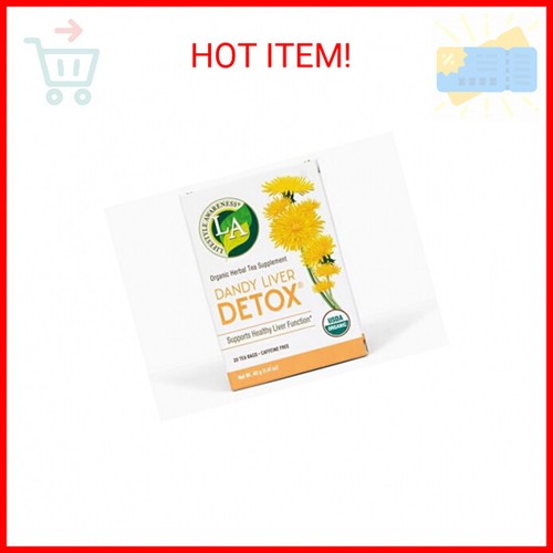 Teas, Caffeine Free Dandy Liver Detox Tea, 20 Count | eBay