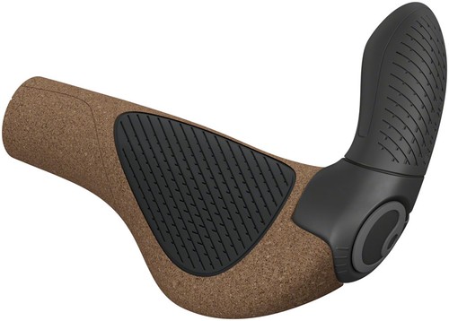 Ergon GP3 Evo BioKork Grips - Lock-On, Large, Black/Tan | eBay