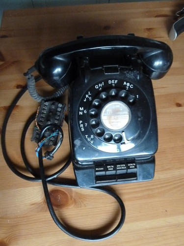 Vintage GPO 706 Planeset Rotary Dial Telephone Black. | eBay