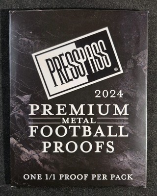 2024 Press Pass Premium Metal Football Proofs 1/1 Sealed Pack | eBay