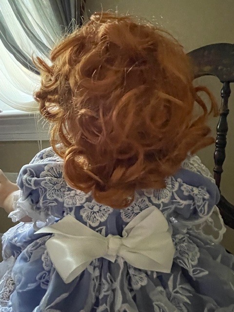 Marie Osmond porcelain doll Lacey Material Girls full toddler size red ...