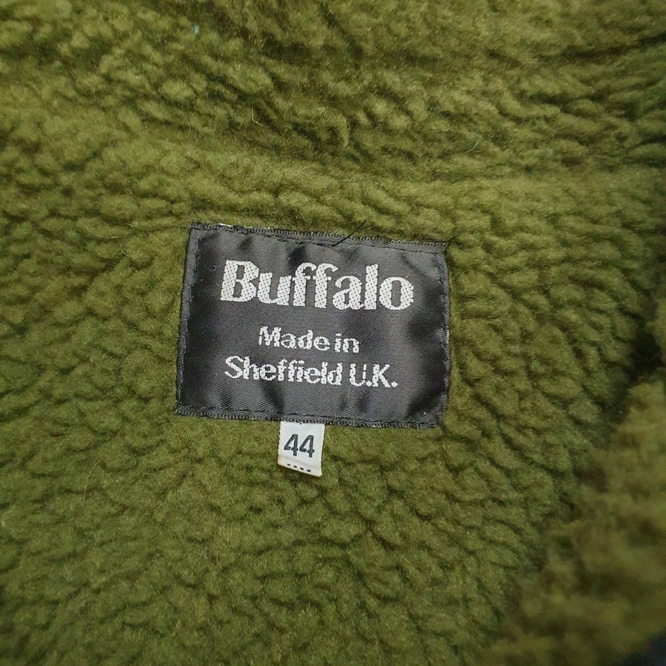 Buffalo Special 6 Mountain Shirt Green DP Pertex and Pile Mens Size 44 ...