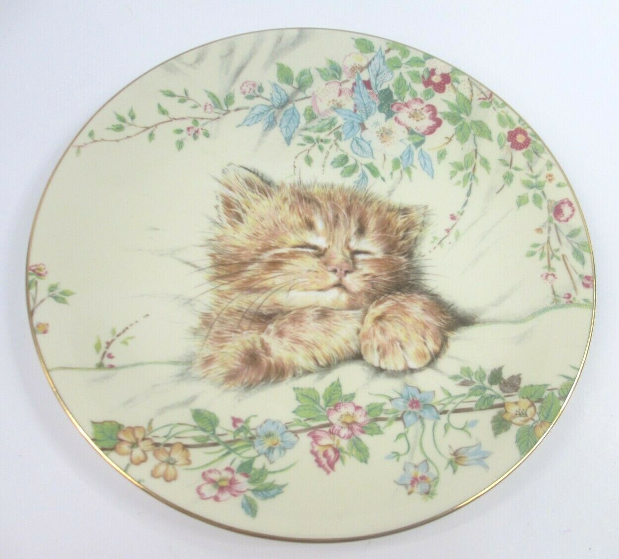 Royal Worcester 'Cat Nap' Plate from "Kitten Classics Collection" by ...