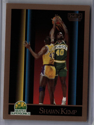 Shawn Kemp Rookie Card 1990-91 Skybox RC #268 NBA Seattle Supersonics ...