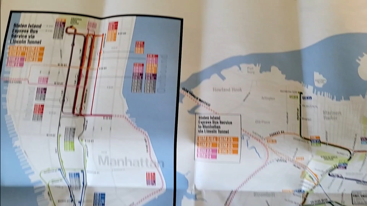 Staten Island Express Bus Map