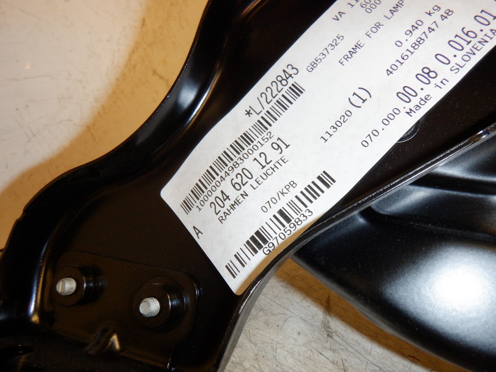 MERCEDES C Class W204 Front Headlight Bracket Holder Right Side ...