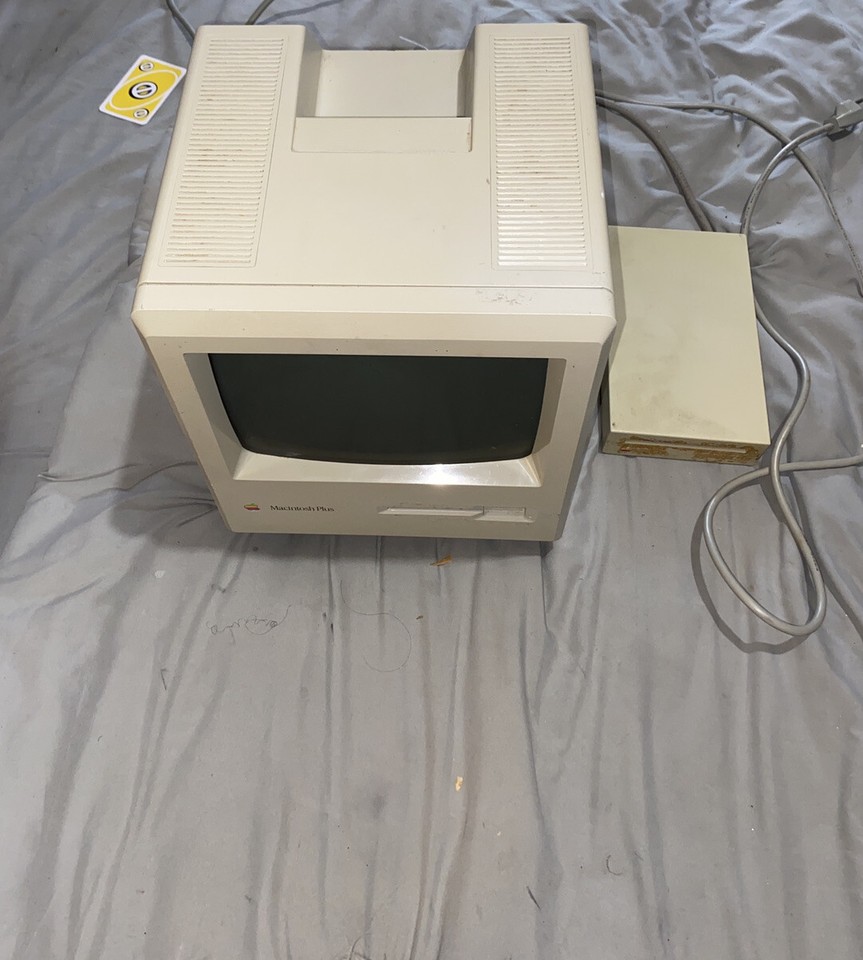 Vintage Apple Macintosh Plus Desktop Computer - M0001A & 800k External ...