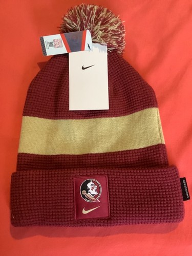 FLORIDA STATE SEMINOLES NIKE SKI HAT BEANIE TOBOGGAN TOOK BRAND NEW NWT ...
