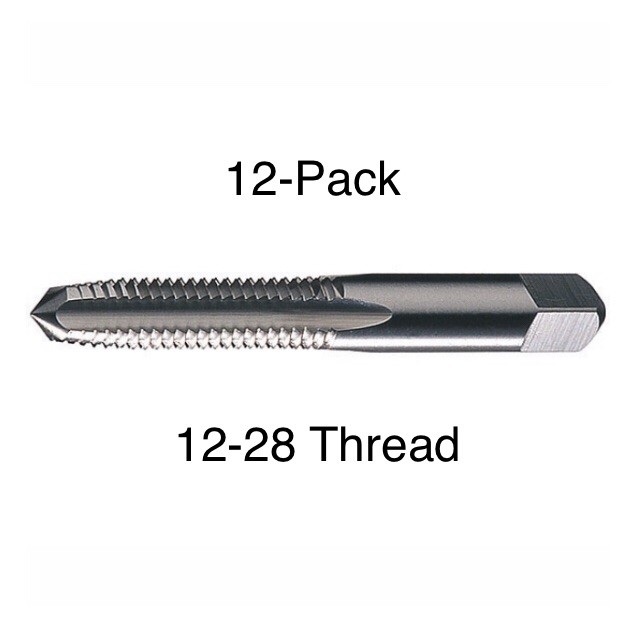 Champion 12-28 Thread, 308-12-28-T, High Speed Steel Taper Taps (12 PK ...