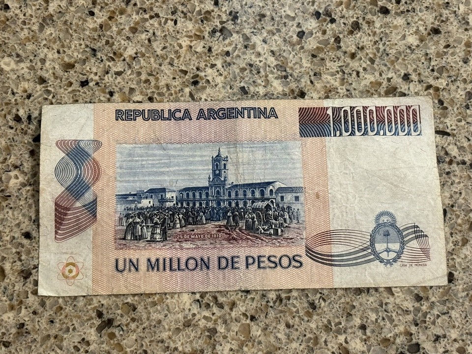 1981-1983 Argentina 1,000,000 Un Million De Pesos Banknote | eBay