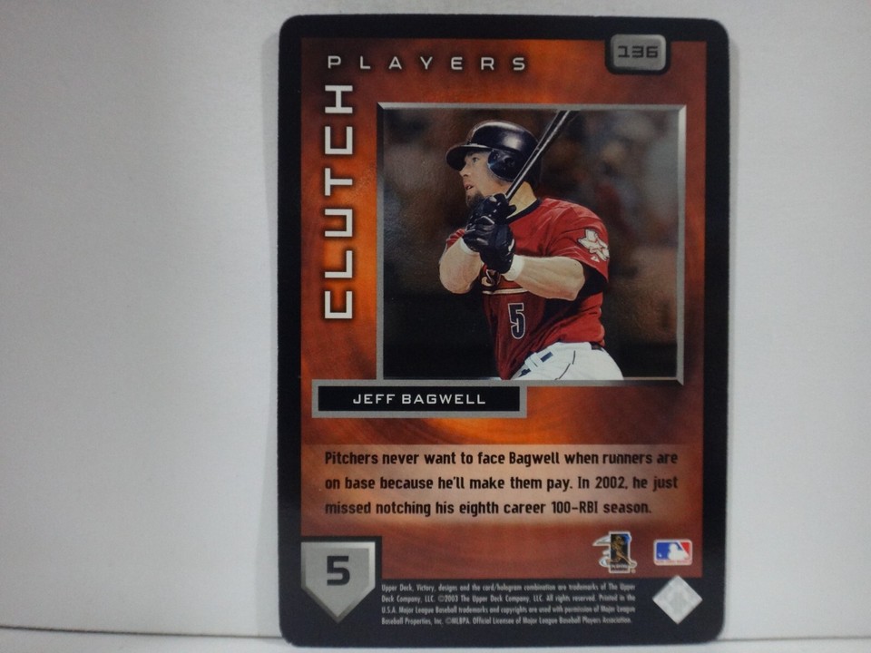 2003 Victory Clutch Players Jeff Bagwell #136 HOF | eBay