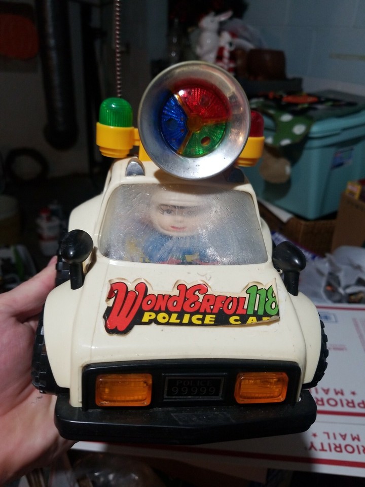 Vintage Cheng Ching Toys Wonderful Police Car Battery Operated | eBay