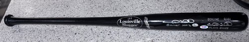 Garry Sheffield 2003 Atlanta Braves - Game Used & Auto Bat With ...
