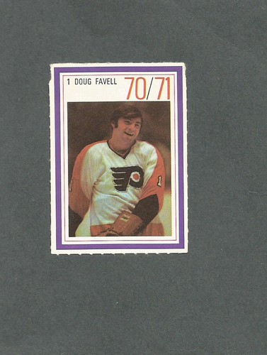 1970-71 Esso Hockey Stamp Doug Favell Goalie Philadelphia Flyers | eBay