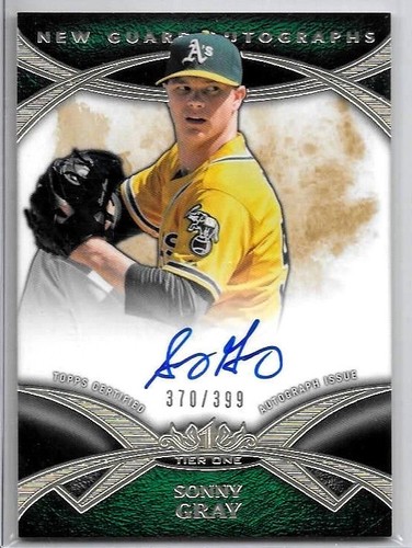 Sonny Gray 370/399 Tier 1 2014 Topps Autographed Signed Auto Baseball ...