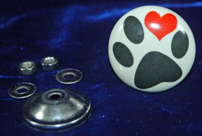 PAW PRINT DECORATIVE CABINET KNOB - FUN! | eBay
