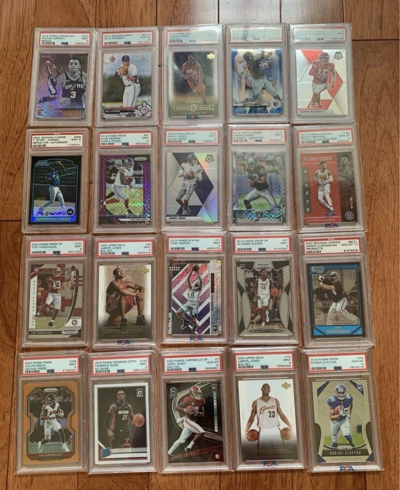 MYSTERY NFL PSA 9 MINT SLAB *RARE* GUARANTEED PSA 9 SLAB CJ STROUD ...