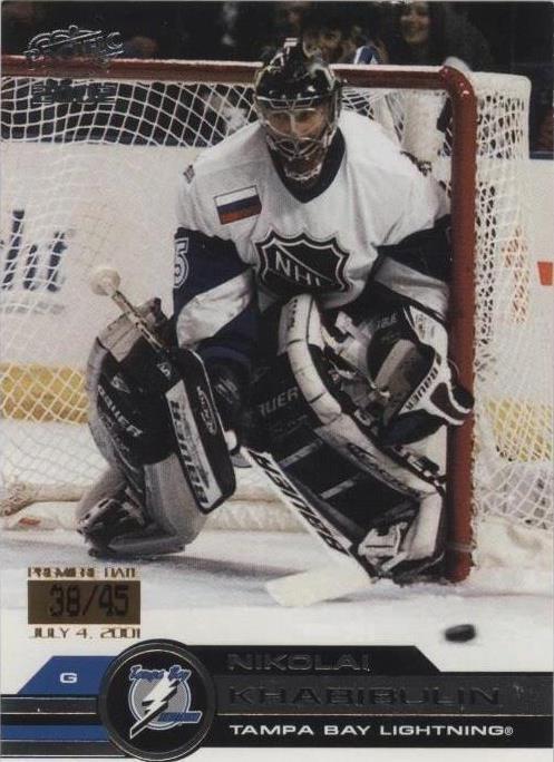 2001-02 Pacific - Nikolai Khabibulin #351 Premiere Date /45 for sale ...