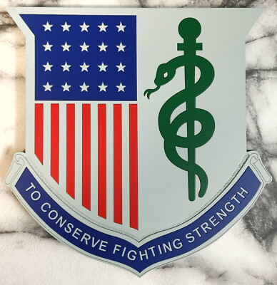 8" US Army Medical Corps Regimential Insignia Crest DUI AMEDD 1986 ...