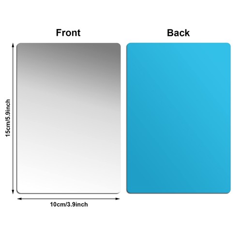 Shatter Proof Plastic Mirrors 4 x 6 Inch Mirror Tiles with Soft Round ...