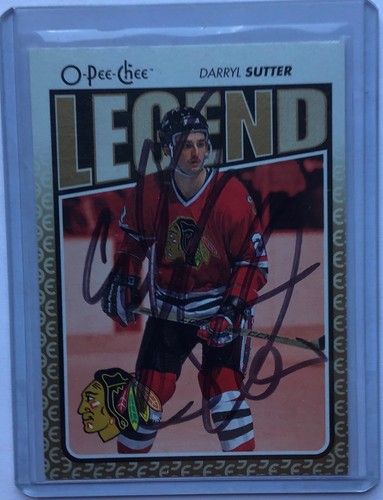DARRYL SUTTER CHICAGO BLACKHAWKS SIGNED O-PEE-CHEE 2009-10 CARD #560 ...