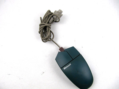 Microsoft 61402 Serial Mouse Home Track Ball Trackball WIRED Corded ...