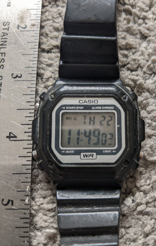VTG CASIO DIGITAL CHRONO MEN WATCH F-108 WHC BLACK RUBBER BAND | eBay