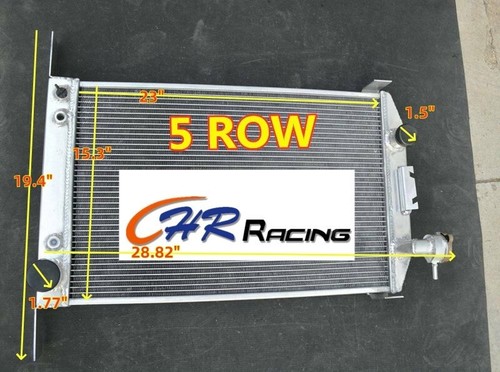 5ROW Aluminium Radiator For 1937-1939 FORD STREET/HOT ROD W/350 CHEVY ...
