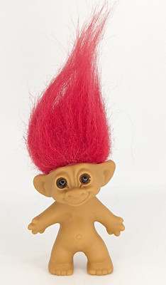 Vintage Wishnik Troll Doll 3" Make Wish Red Hair Uneeda | eBay