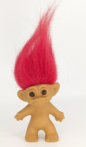 Vintage Wishnik Troll Doll 3" Make Wish Red Hair Uneeda | eBay