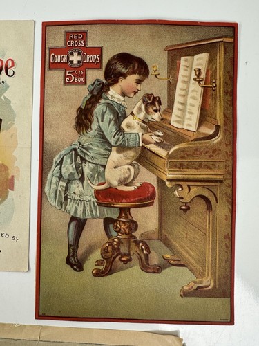 Antique Victorian Trade Card Paper lot Authentic 1890s set of 5 pieces ...