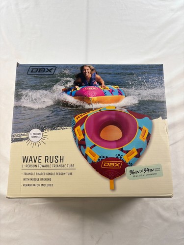 DBX Triangle Tube Wave Rush One Person Towable Float Boating Pull Behind Lake | eBay