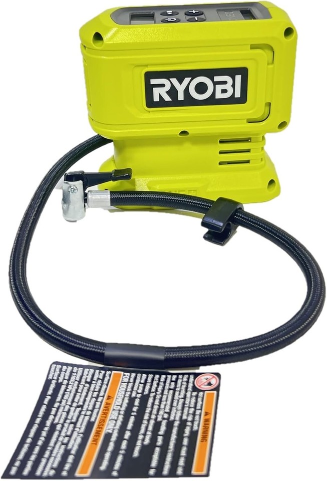 RYOBI ONE+ 18V Cordless High Pressure Digital Inflator Air Compressor ...
